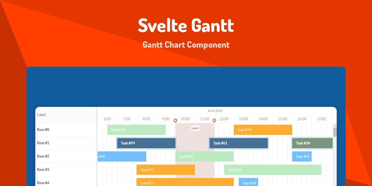 Svelte Gantt Gantt Chart Component Made With Svelte